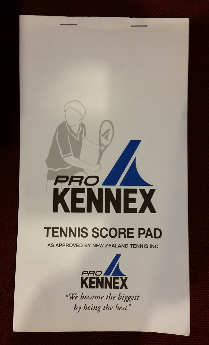 Pro Kennex Tennis Score Pad – Wright Sports